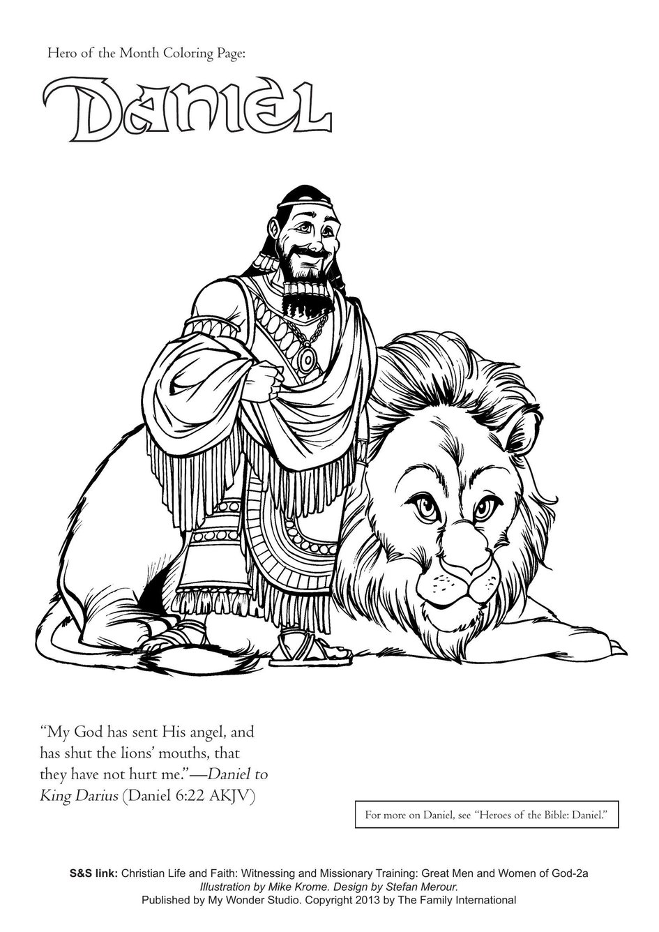 bible coloring pages daniel