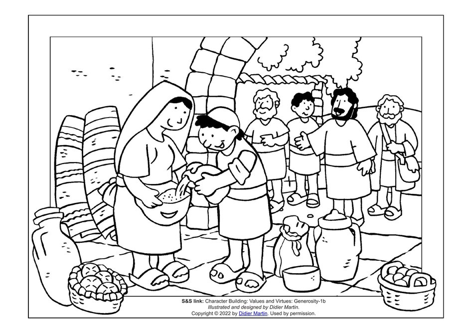 Jesus Calls Matthew Coloring Sheet