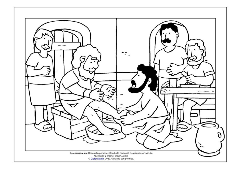 Sirviendo A Los Demás Para Colorear Caring For Others Coloring Page