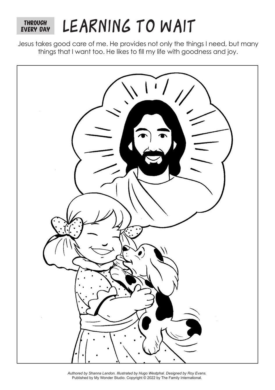 wait coloring pages