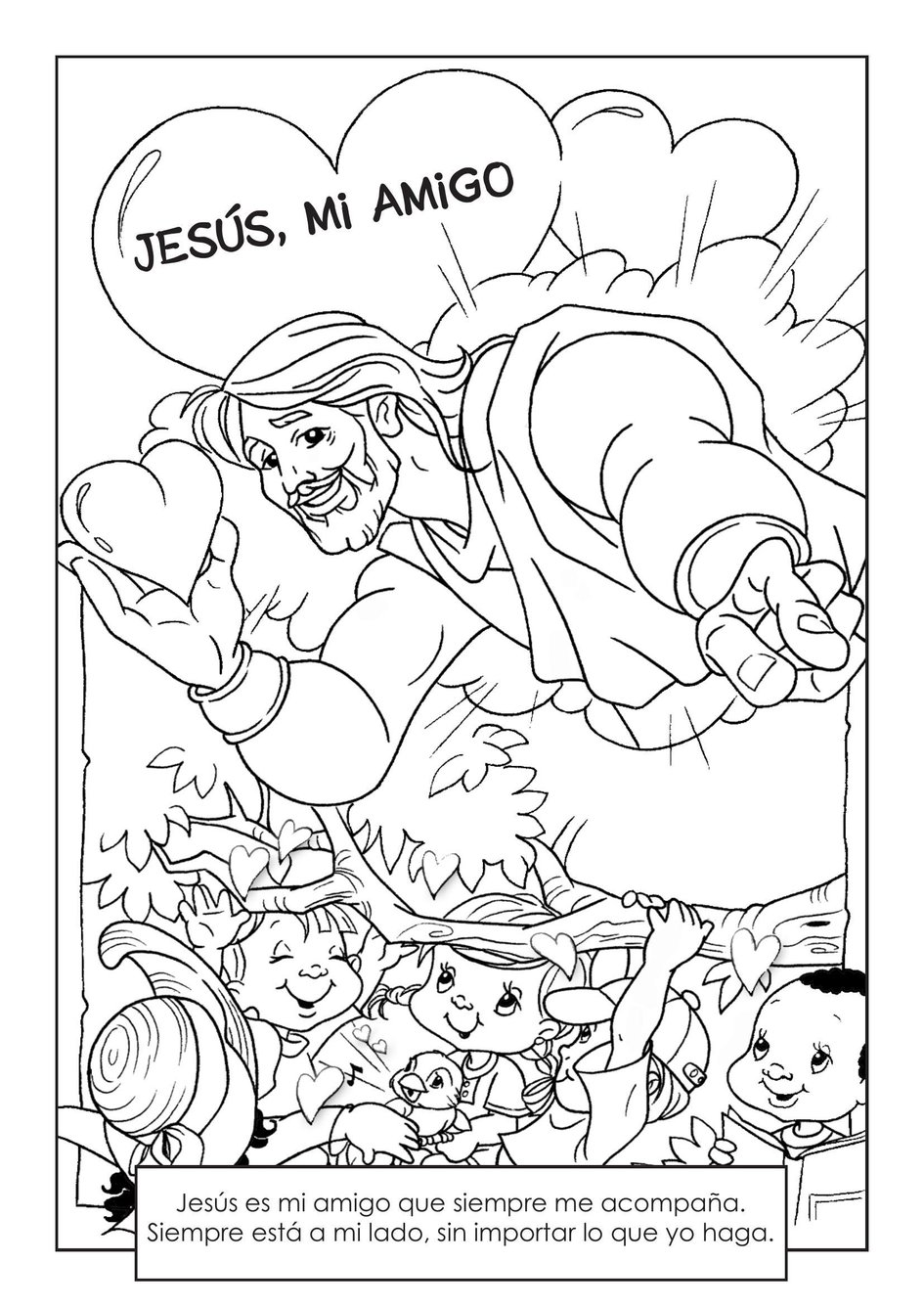 Jesus Te Ama Para Colorir Jesus Cristiano Me Ama Para Colorear Para