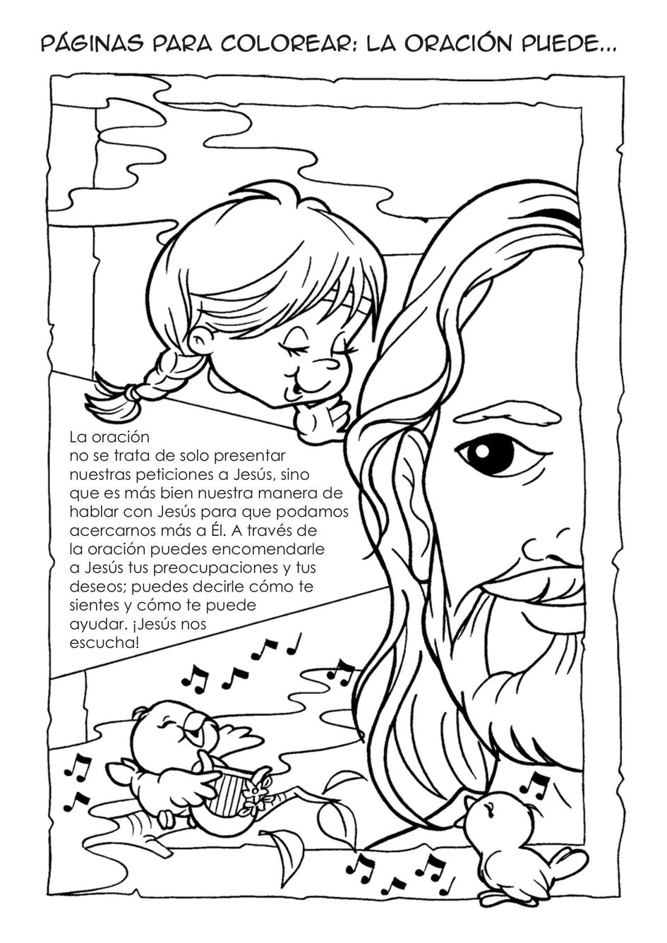 Paginas Para Colorear De La Oracion Del Señor Para Adultos Páginas